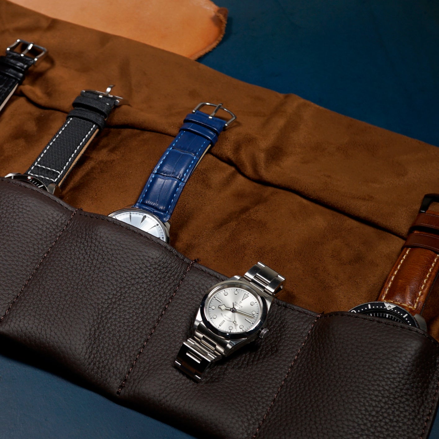 Watch and Strap Roll in Brown – Nomad Watch Works