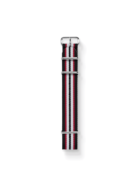 Premium Nato Strap in Black Red White – Nomad Watch Works