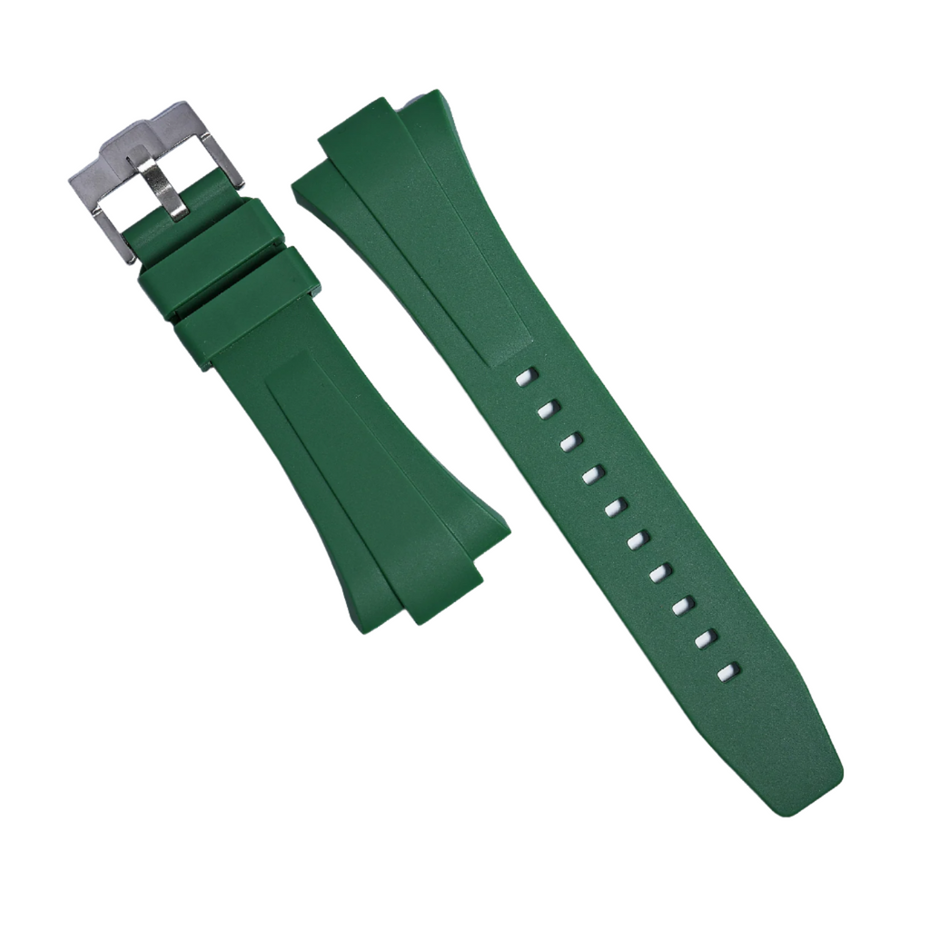 Flex Rubber Strap in Green for Tissot PRX – Nomad Watch Works SG